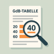 GdB-Tabelle | So wird der Grad der Behinderung ermittelt